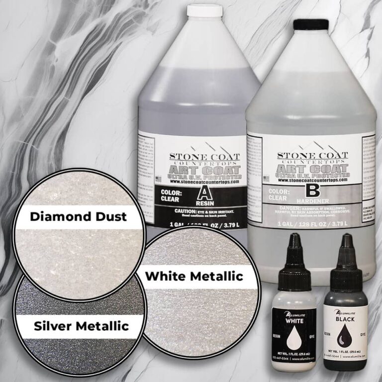 White Exotic Marble Epoxy Kit - Stone Coat Epoxy Countertops